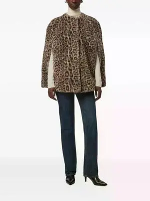 Apparis Sloane Leopard-print Cape