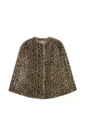 Apparis Sloane Leopard-print Cape - Brown