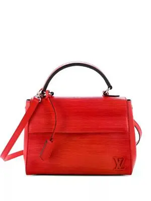 LOUIS VUITTON Cluny Top Handle Bag Epi Leather Bb Satchel - Red