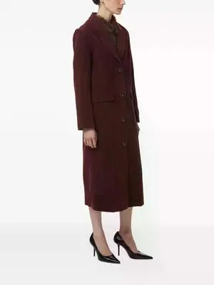 Apparis Lauren Faux-suede Button-up Single-breasted Coat