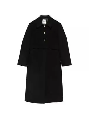Sandro Shirt-collar Single-breasted Coat