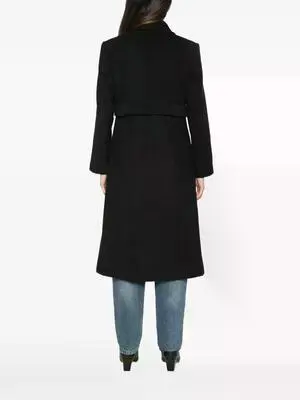 Sandro Shirt-collar Single-breasted Coat