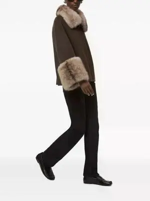 Apparis Judie Faux-fur-trim Single-breasted Coat