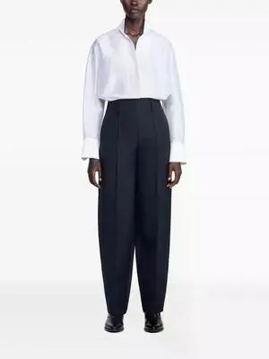 Sandro High-waisted Pressed-crease Palazzo Pants