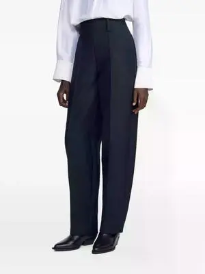 Sandro High-waisted Pressed-crease Palazzo Pants