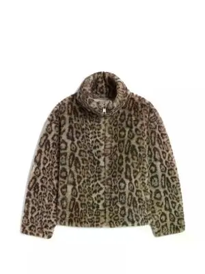 Apparis Brooks Leopard-print Faux-fur Jacket - Neutrals