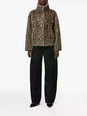 Apparis Brooks Leopard-print Faux-fur Jacket - Neutrals