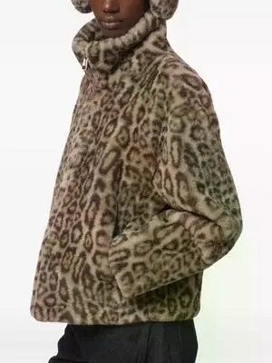 Apparis Brooks Leopard-print Faux-fur Jacket - Neutrals