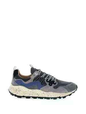 FLOWER MOUNTAIN Yamano 3 Suede-panelled Sneakers - Grey