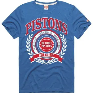 HOMAGE Detroit Pistons Crest Tri-blend T-shirt - Blue