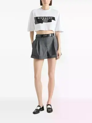 Givenchy Double Pleat Shorts In Wool