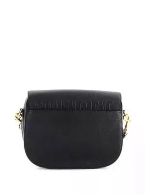 Dior Bobby Flap Bag Leather Medium Crossbody Bag - Black
