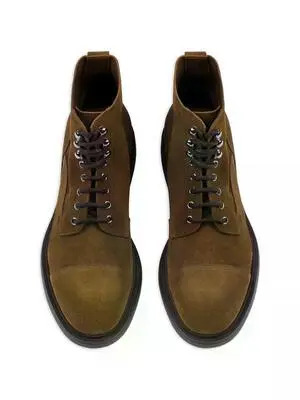 DOUCAL'S Lace-up Suede Ankle Boots