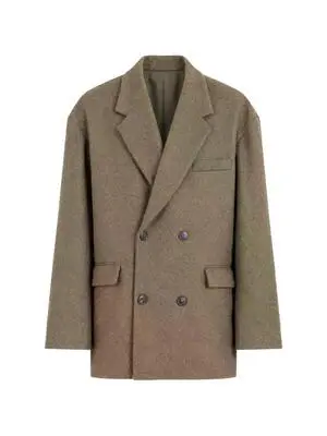 SOCIETE ANONYME Double-breasted Wool Blazer - Green