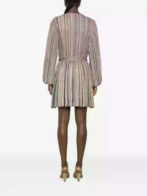 Missoni Short Dress With V-neck And Belt