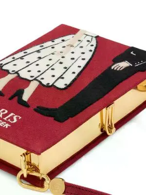 OLYMPIA LE-TAN Paris Style Week Embroidered Clutch Bag - Red