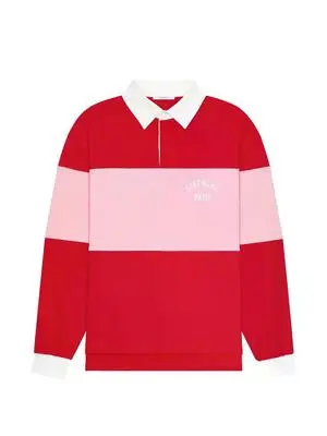 Givenchy Bicolor Polo In Cotton With Paris Embroidery - Red