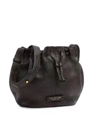 THE BRIDGE Pebbled Leather Bucket Bag