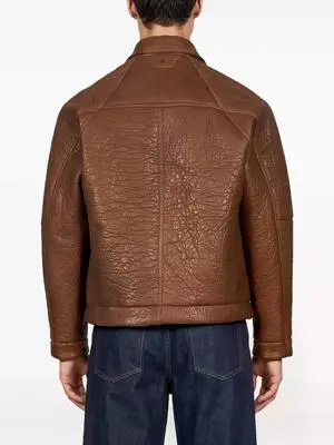 SALVATORE SANTORO Crinkled Leather Jacket