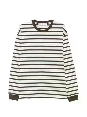 AMARANTO Striped Long-sleeve T-shirt - Neutrals