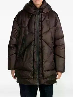 CANADIAN Eugenie Hooded Padded Coat - Brown