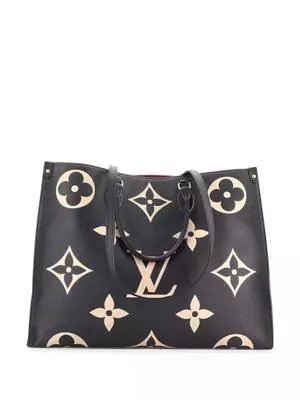 LOUIS VUITTON Onthego Bicolor Monogram Empreinte Giant Gm Tote Bag - Black
