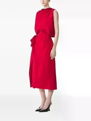 LANVIN Ruffled Draped Midi Dress