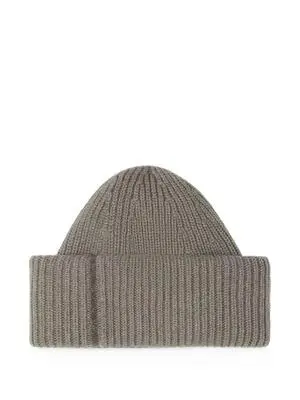 Fabiana Filippi Ribbed-knit Beanie Hat - Grey