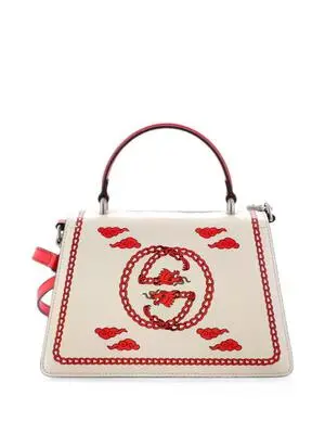 Gucci Dionysus Top Handle Bag Gg Coated Canvas And Leather Small Satchel - Multicolour