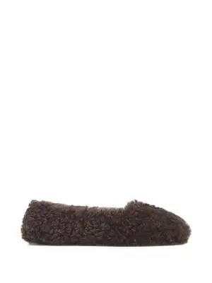 Apparis Magda Bouclette Faux-shearling Slippers - Brown