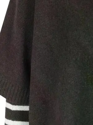 Sibel Saral Layered-sleeve Crew-neck Sweater