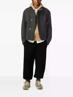 AMI Paris Wool Padded Harrington Jacket - Grey