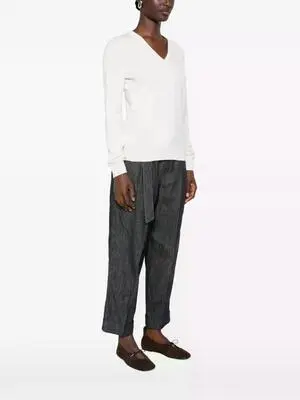 Brunello Cucinelli V-neck Long-sleeve Sweater