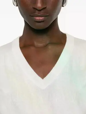 Brunello Cucinelli V-neck Long-sleeve Sweater