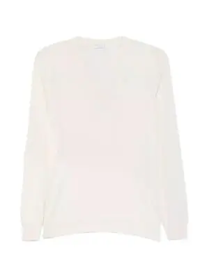 Brunello Cucinelli V-neck Long-sleeve Sweater - Neutrals