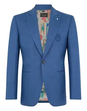 BILLIONAIRE Linen Blazer Miami Vice Fit - Navy