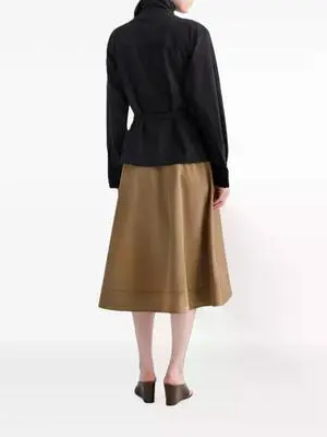 TWP The Last Chapter Belted Wrap-front Jacket - Grey