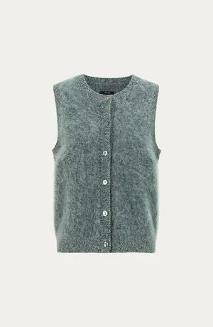 JUANA Brushed Wool-blend Vest
