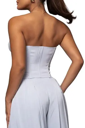 JLUXLABEL Viv Satin Bustier Top