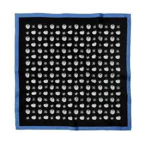CENTINELLE Tiny Fruits Cotton Bandana - Black