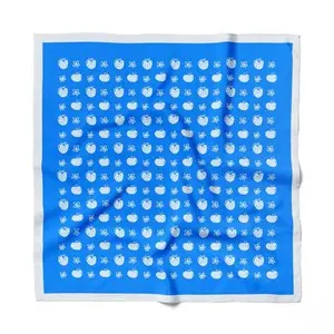 CENTINELLE Tiny Fruits Cotton Bandana - Blue
