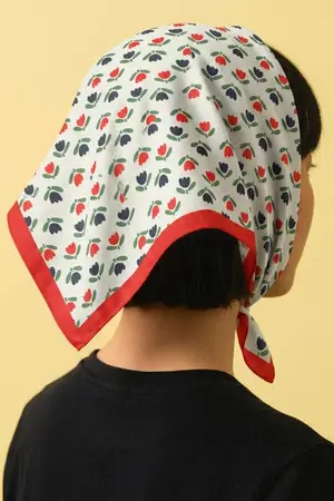 CENTINELLE Tulip Cotton Bandana - Red