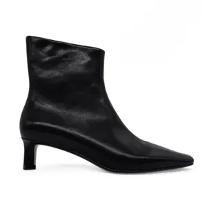 AMIE RAFA Tess Kitten Heel Booties - Black