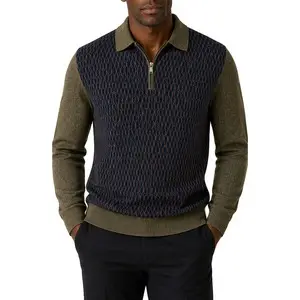 MACEOO Unknownseventeen Quarter Zip Sweater - Grey