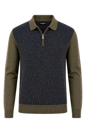 MACEOO Unknownseventeen Quarter Zip Sweater
