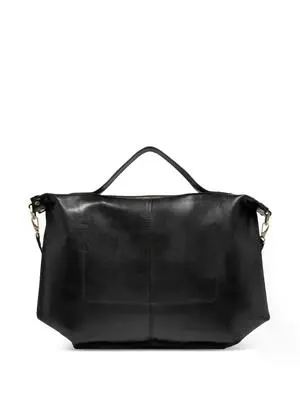 THE BRIDGE Logo-plaque Leather Tote Bag