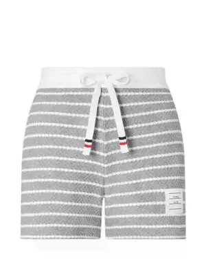 Thom Browne Striped Honeycomb Shorts