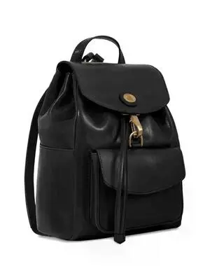THE BRIDGE Leather Front-pocket Backpack