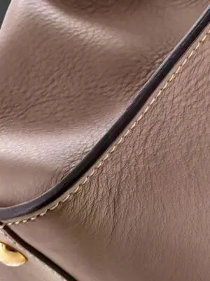 Fendi Peekaboo Bag Leather With Tortoise Detail Regular Shoulder Bag - Neutrals