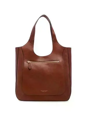 THE BRIDGE Leather Shoulder Bag - Brown
